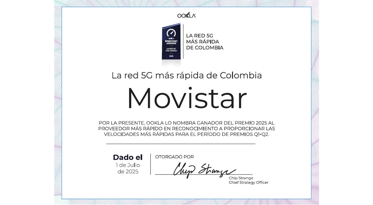 Movistar 5G: la red más rápida y confiable de Colombia